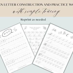 Printable Cursive Handwriting Practice Worksheets for Kids | Printable ...