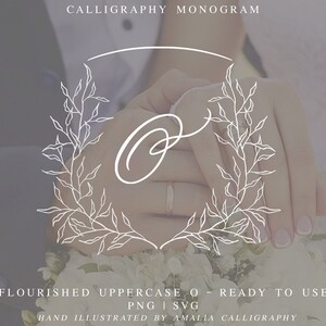Wedding Logo Monogram SVG, Split Monogram O SVG, Calligraphy Monogram ...