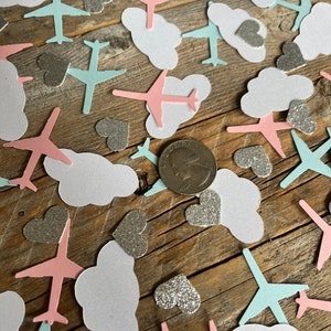 Airplane Gender Reveal Party Table Scatter Confetti Aviation Themed 200 ...