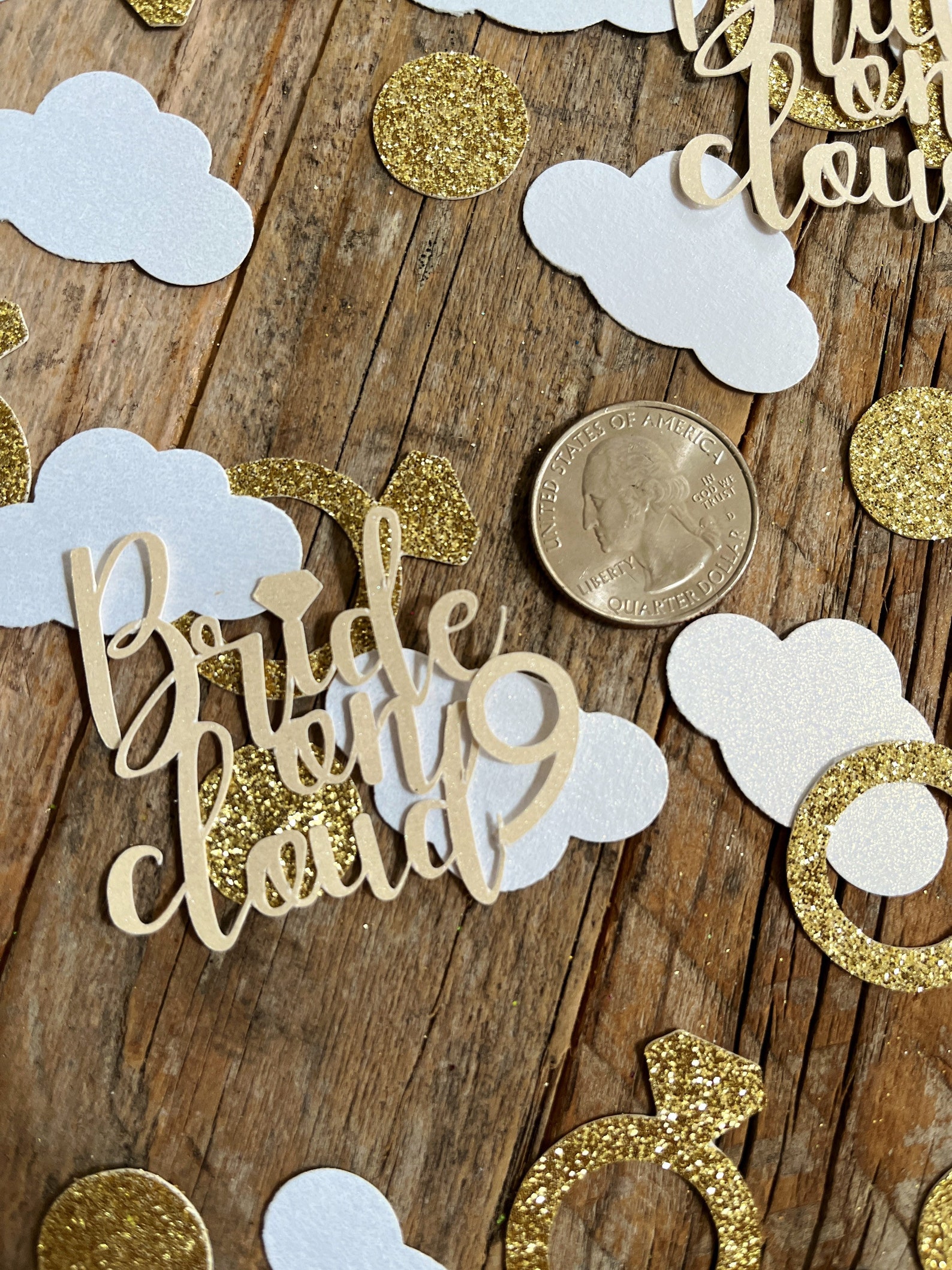 Bride on Cloud Nine Bachelorette Bridal Shower Table Scatter Confetti ...