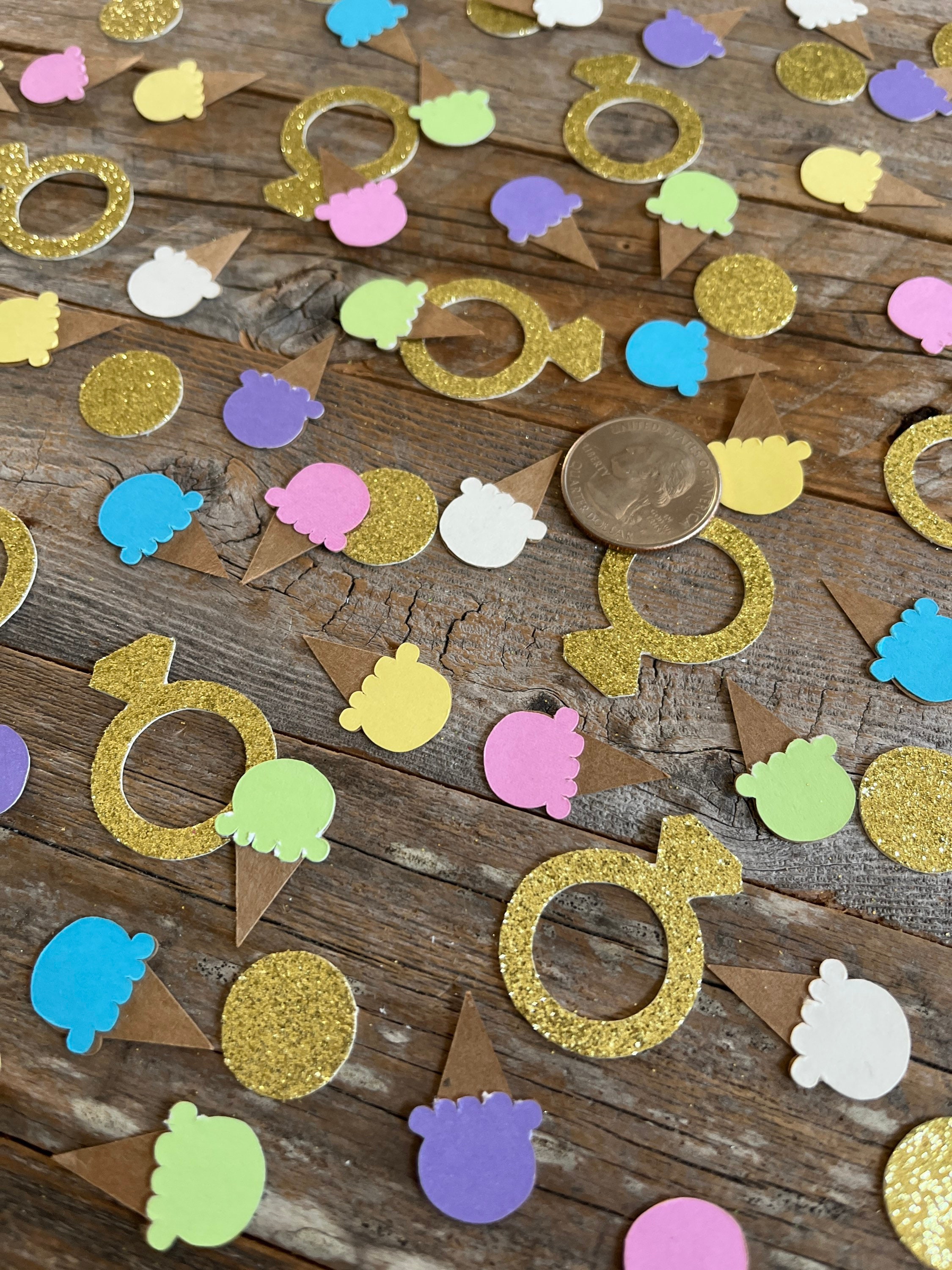 All Scooped Up” Table Scatter Confetti for Bridal Showers, Bachelorette ...