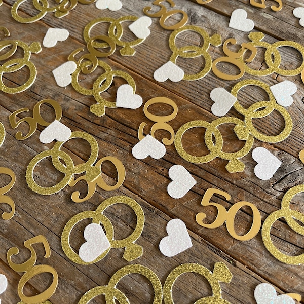 Anniversary Table Confetti - Etsy