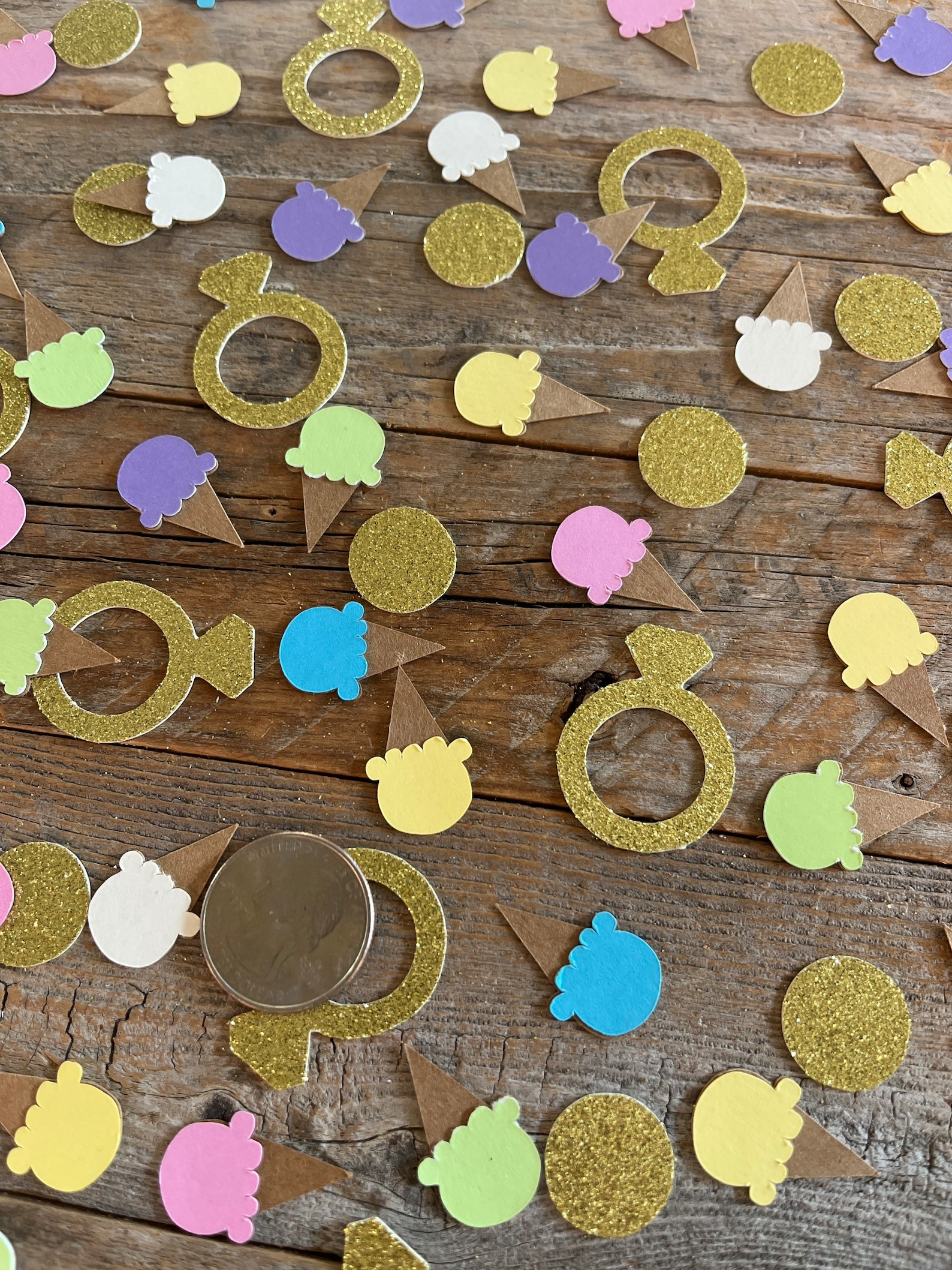 All Scooped Up” Table Scatter Confetti for Bridal Showers, Bachelorette ...