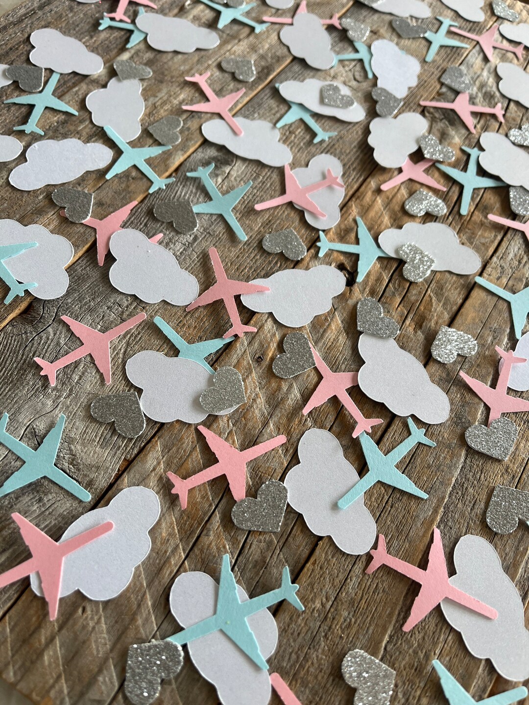 Airplane Gender Reveal Party Table Scatter Confetti Aviation Themed 200 ...