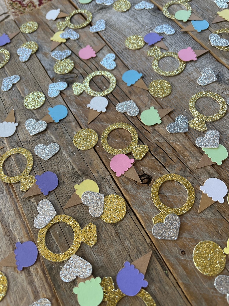 All Scooped Up” Table Scatter Confetti for Bridal Showers, Bachelorette ...