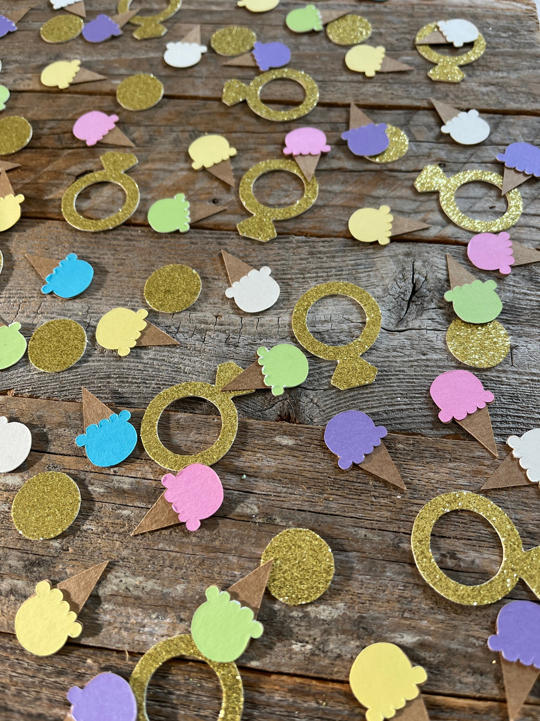 All Scooped Up” Table Scatter Confetti for Bridal Showers, Bachelorette ...