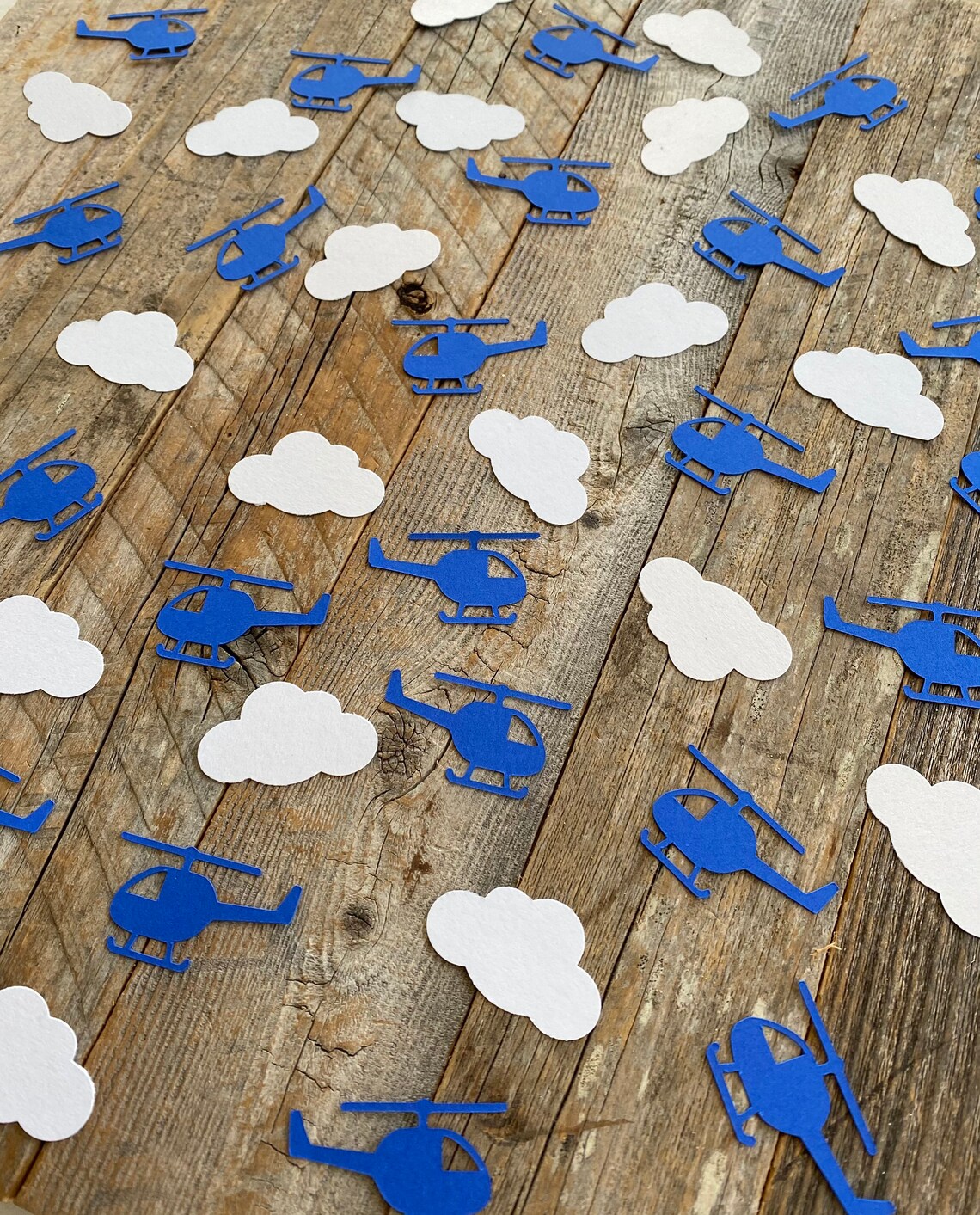 Helicopter Birthday Baby Shower Party Table Scatter Confetti Table ...