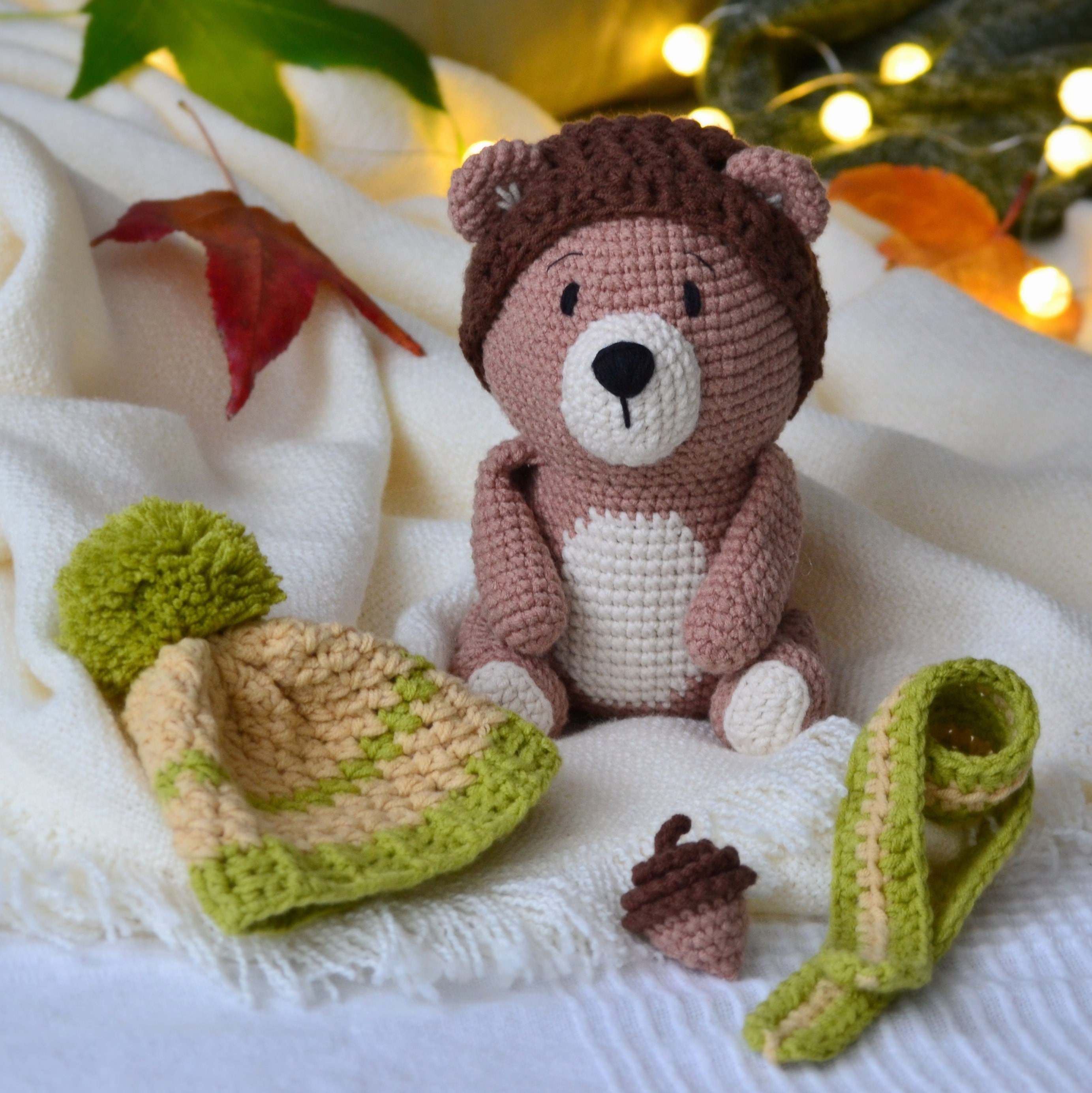 Crochet Pattern Set - Hector, the Bear - Amigurumi, Lovey and Rattle ...
