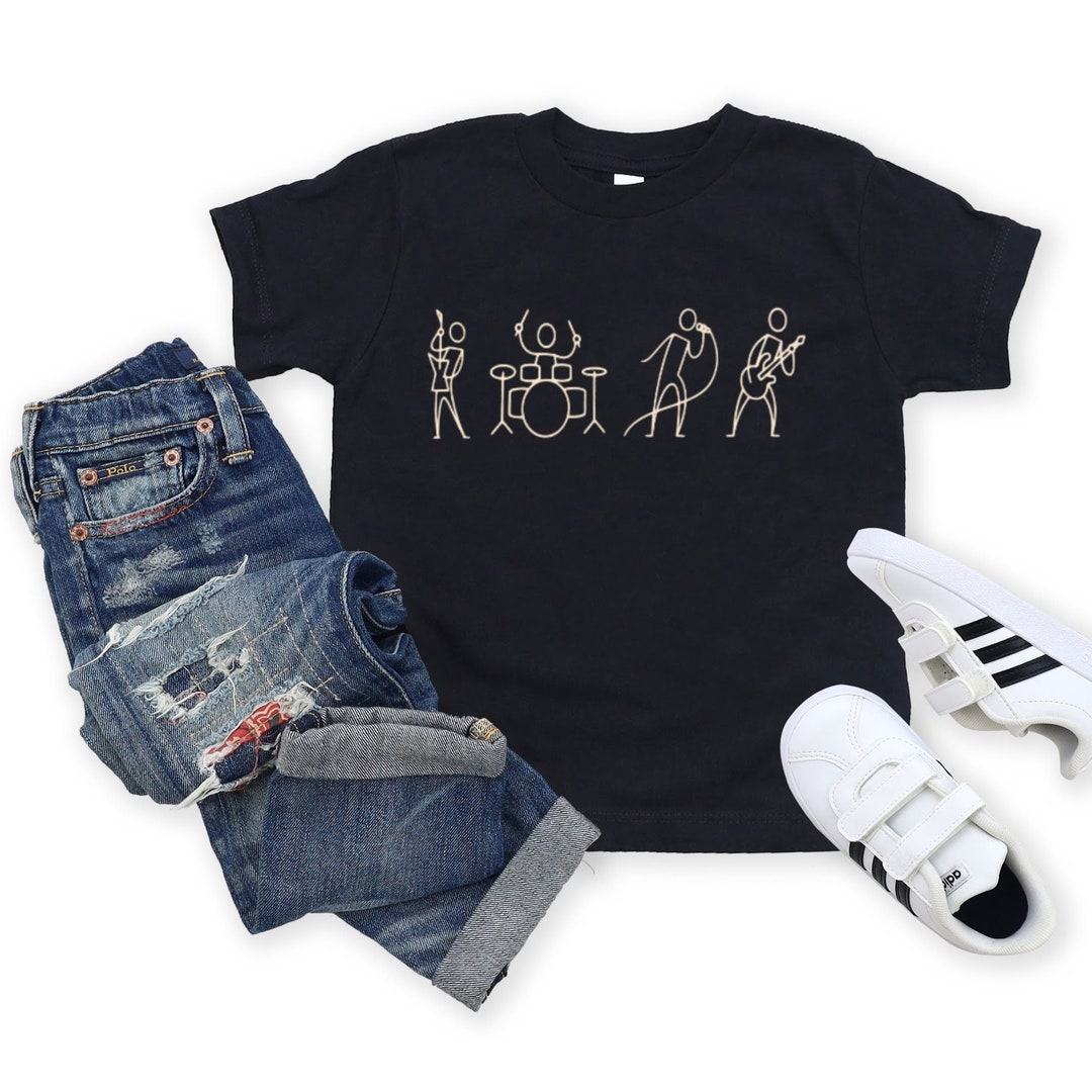 Boys Rock Band T-shirt, Kids T-shirts, Rock N Roll Shirts, Toddler ...
