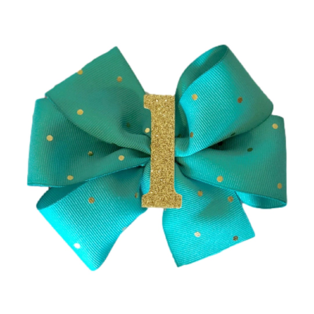 Birthday Bow, First Birthday, First Birthday Bow, 1st Birthday, 1st ...