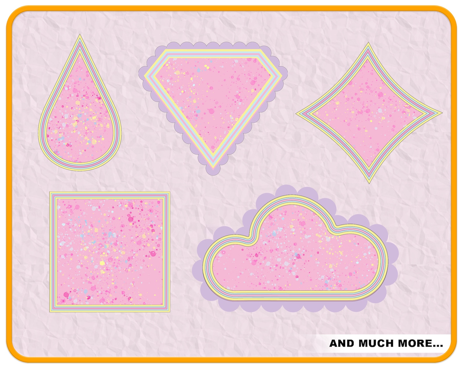 Shaker Cake Topper SVG Bundle 50 Shapes Included Birthday - Etsy UK