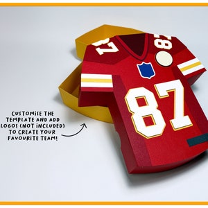 Football Jersey Box SVG File for Cricut and Silhouette Tshirt Box Svg ...