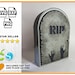 3D Halloween SVG 3d Tombstone Gravestone Cricut Template Grave 3D ...
