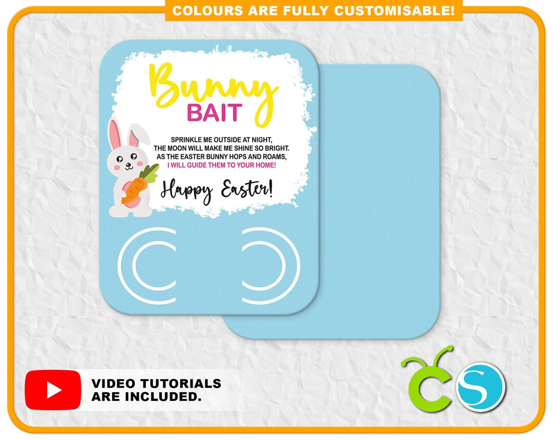 Bunny Bait Card SVG for Cricut Bunny Bait Holder Svg Easter Bunny Food ...