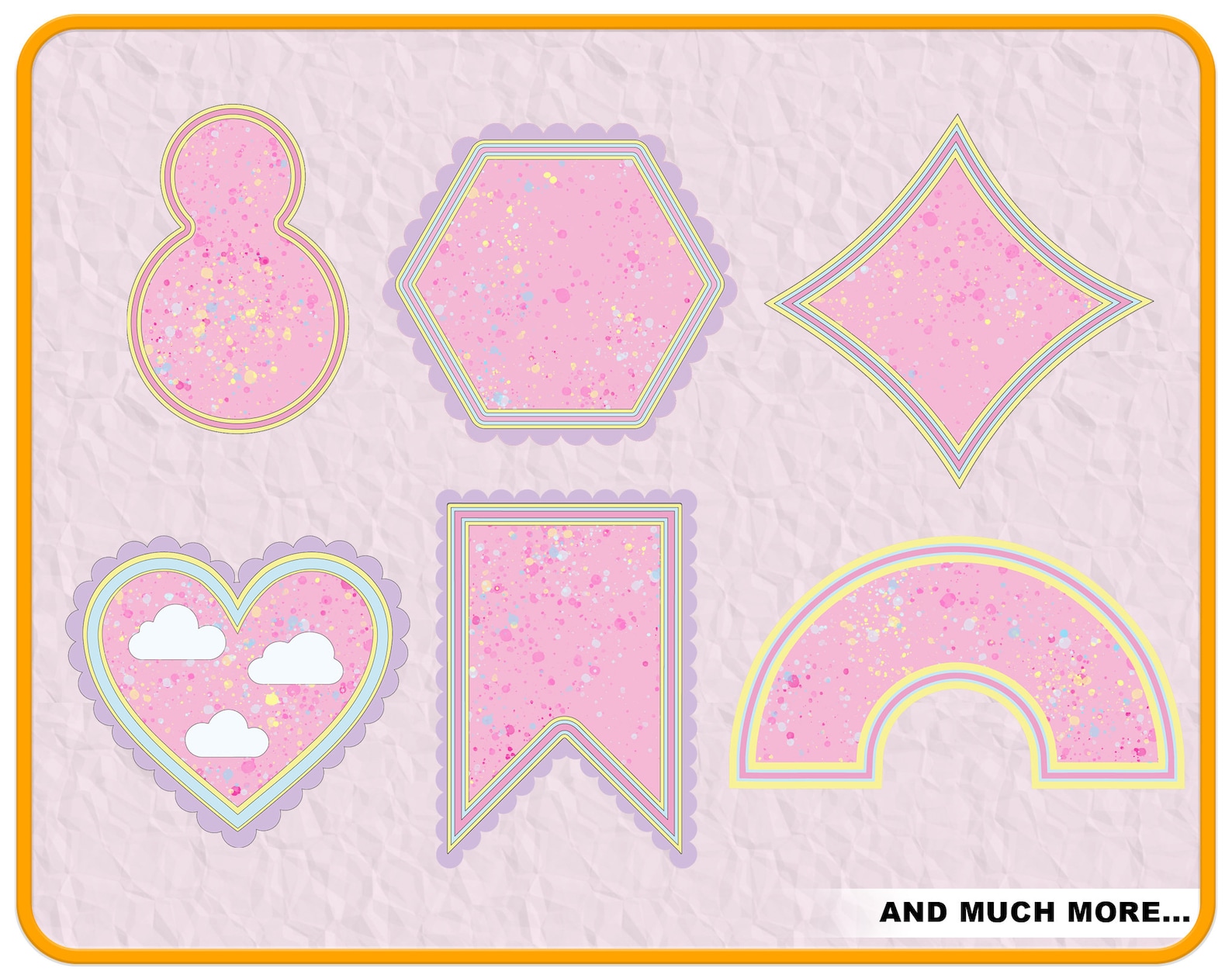 Shaker Cake Topper SVG Bundle 50 Shapes Included Birthday - Etsy UK