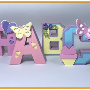 Letras del alfabeto 3D A-Z 0-9 letra 3d SVG para paquete cricut ...