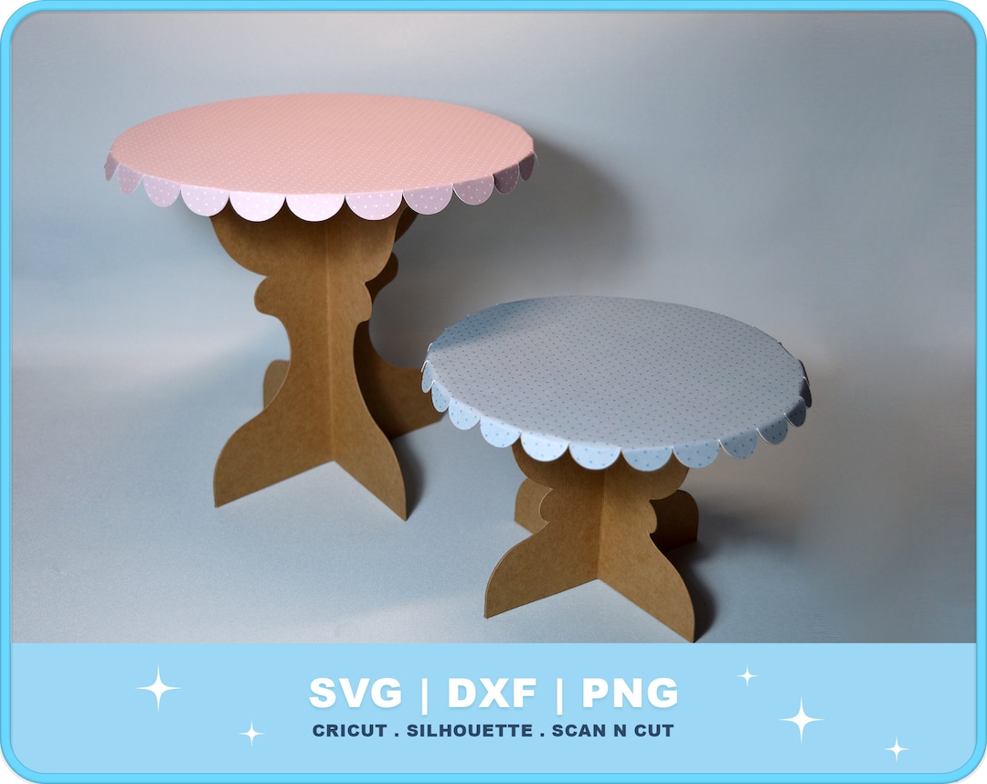 Cake Stand SVG File for Cricut and Silhouette Cake Stand SVG 3D SVG ...