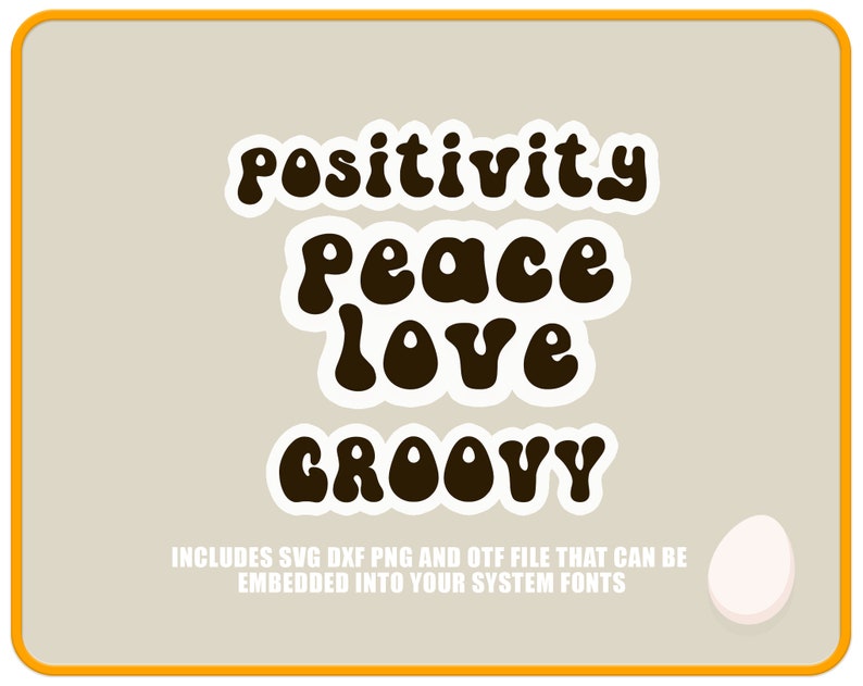 Retro Groovy Font Cricut Font Procreate SVG File Dxf OTF Png - Etsy
