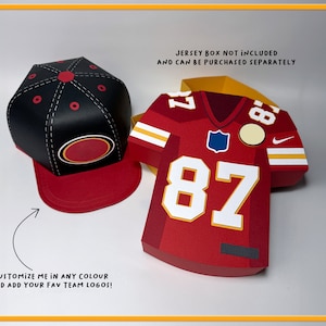 Baseball Cap Box SVG File 3D Gift Box Favour Box Favor SVG Template Dxf ...