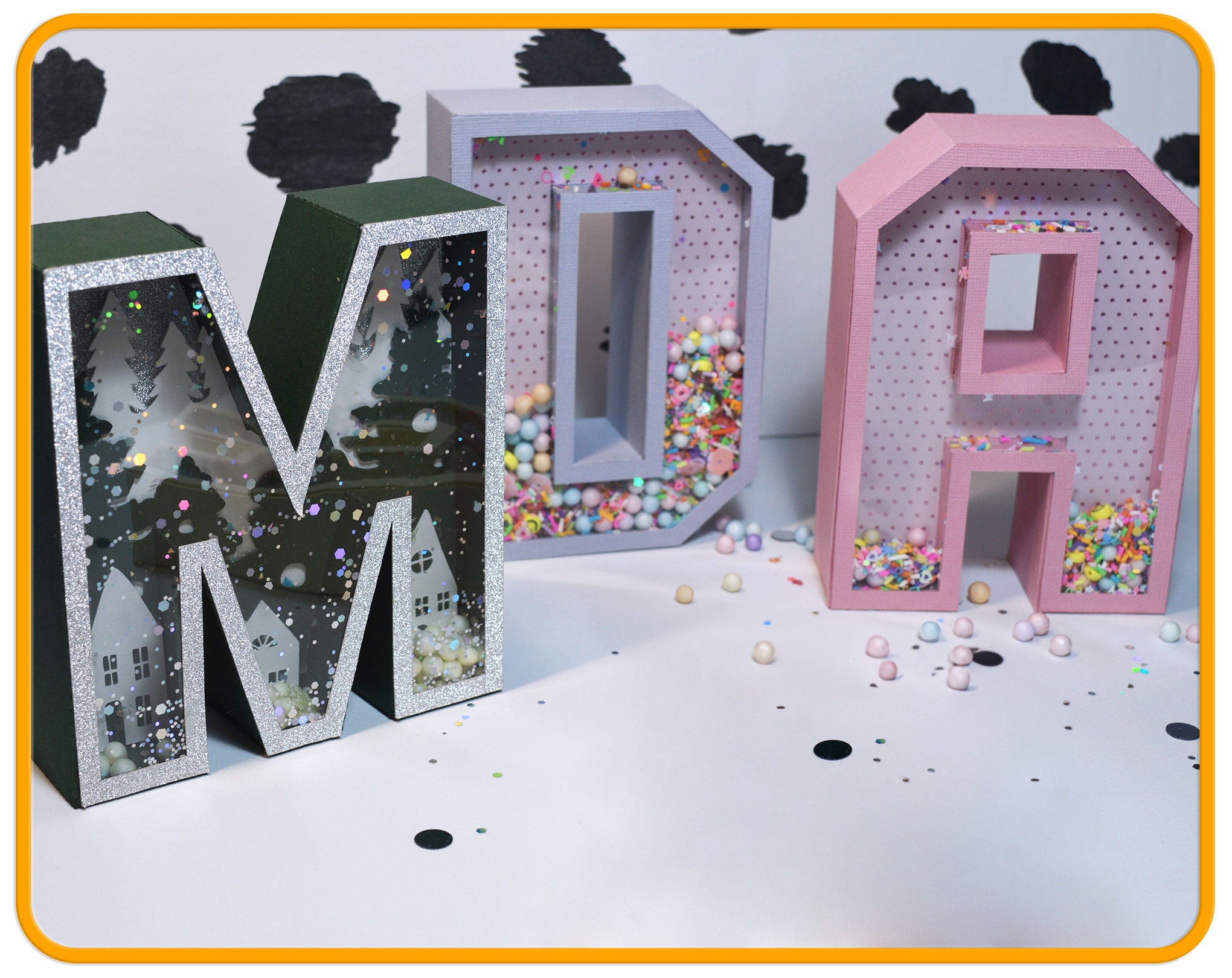 3D Shaker Letters A-Z SVG 3D Shaker Alphabet SVG File for Cricut 3D ...