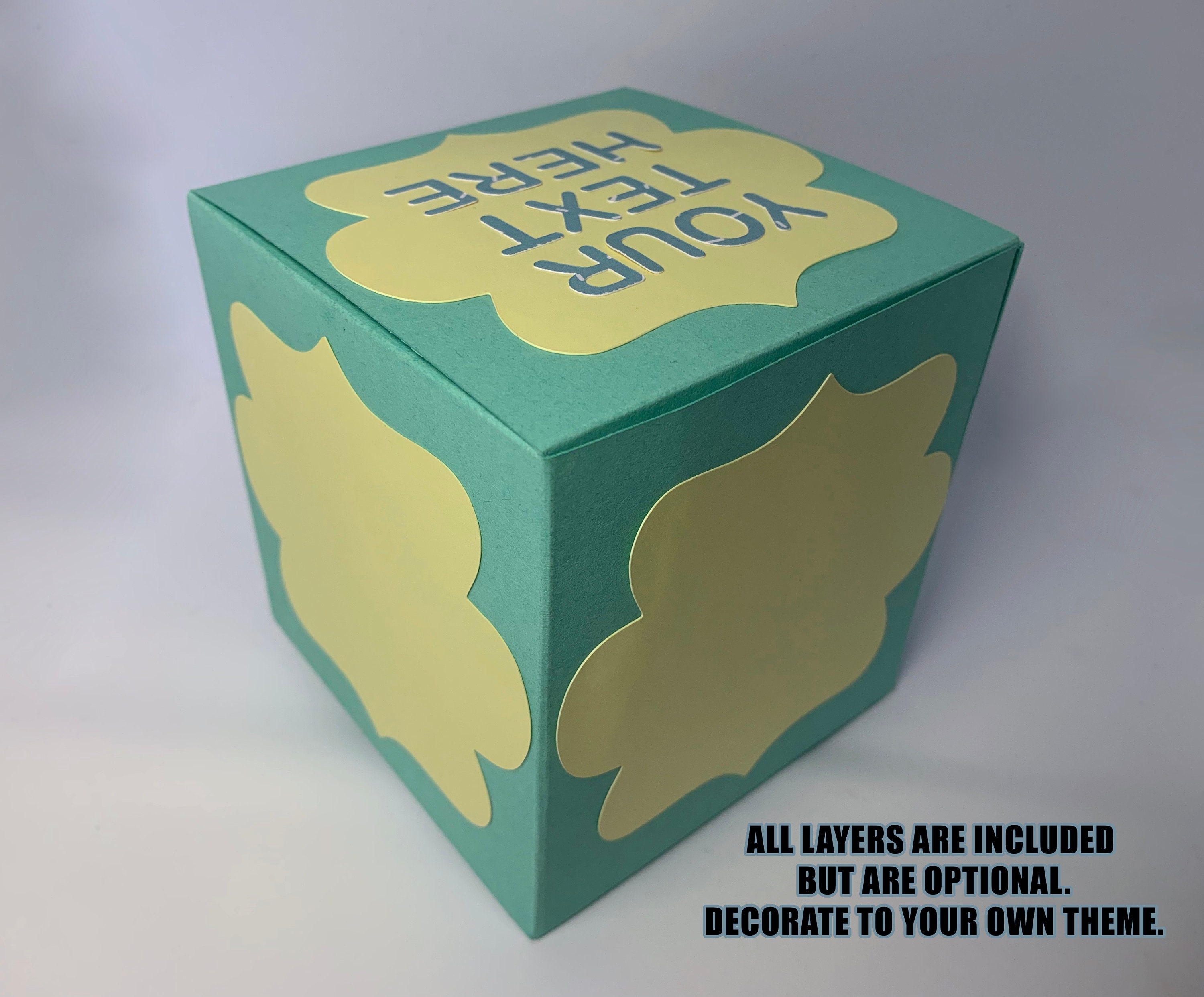 Mug Gift Box SVG Cup Box SVG Template 3D Svg 3d Letters for | Etsy