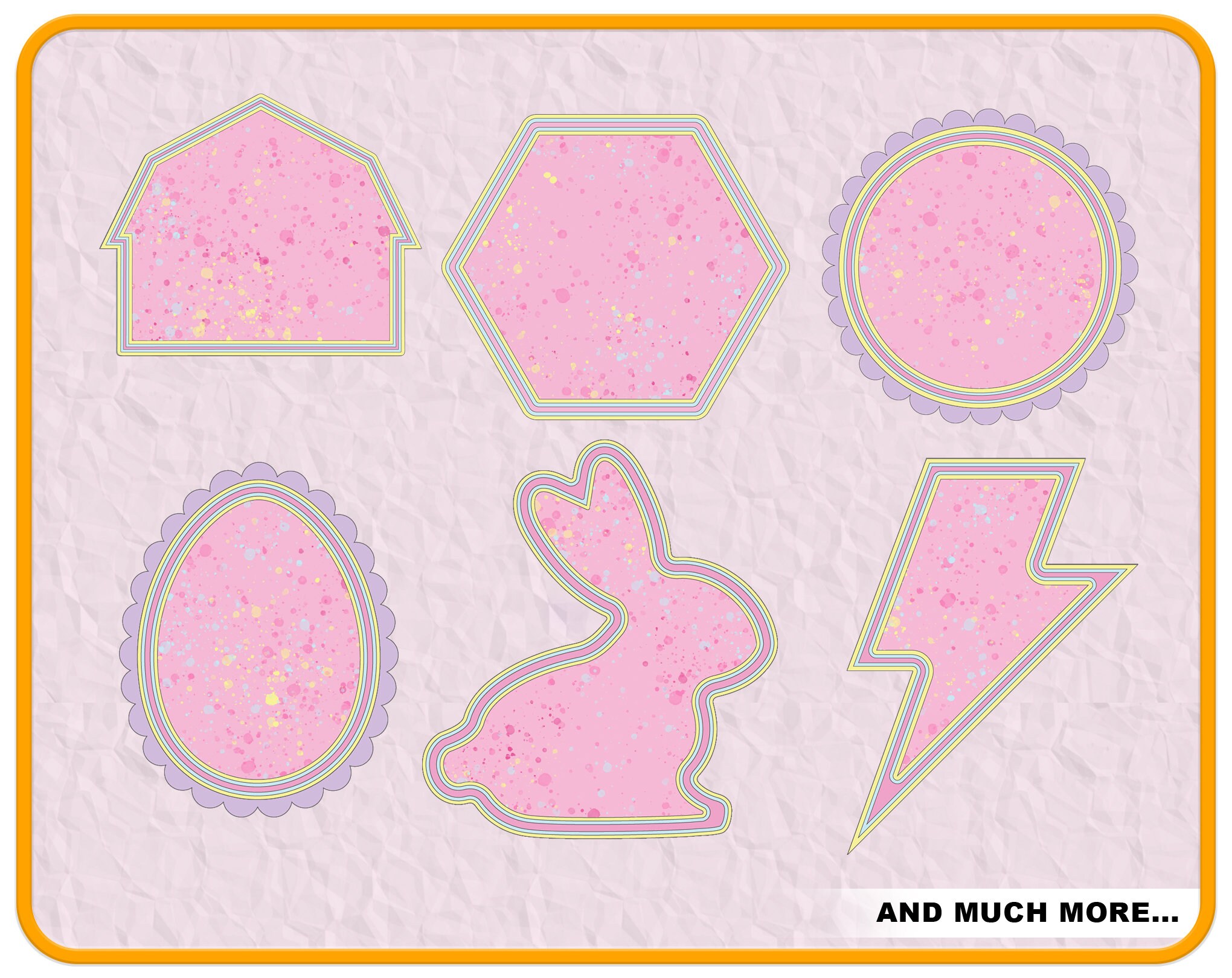 Shaker Cake Topper SVG Bundle 50 Shapes Included Birthday - Etsy UK
