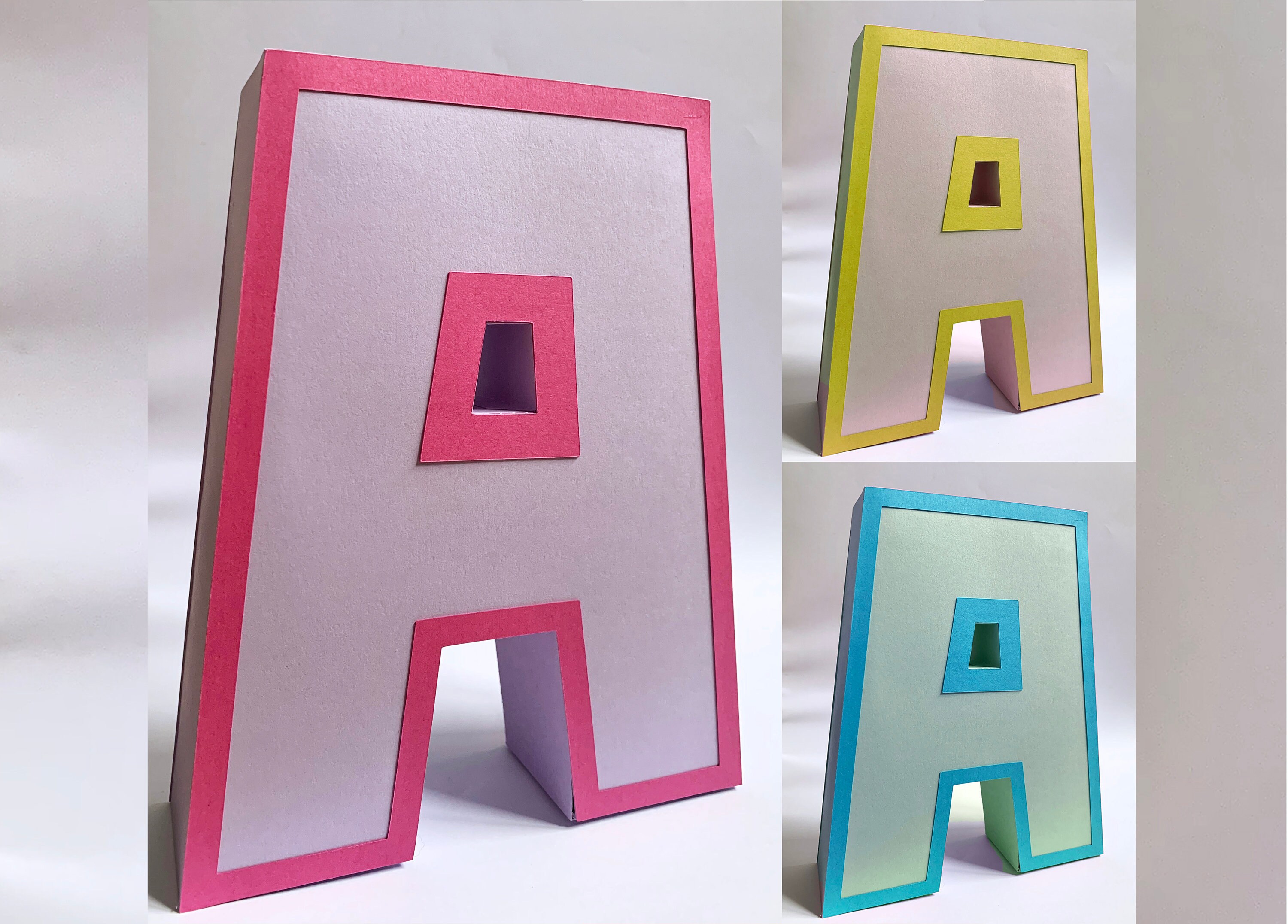 3D Letters A-Z 0-9 SVG file template Chunky letters svg for | Etsy