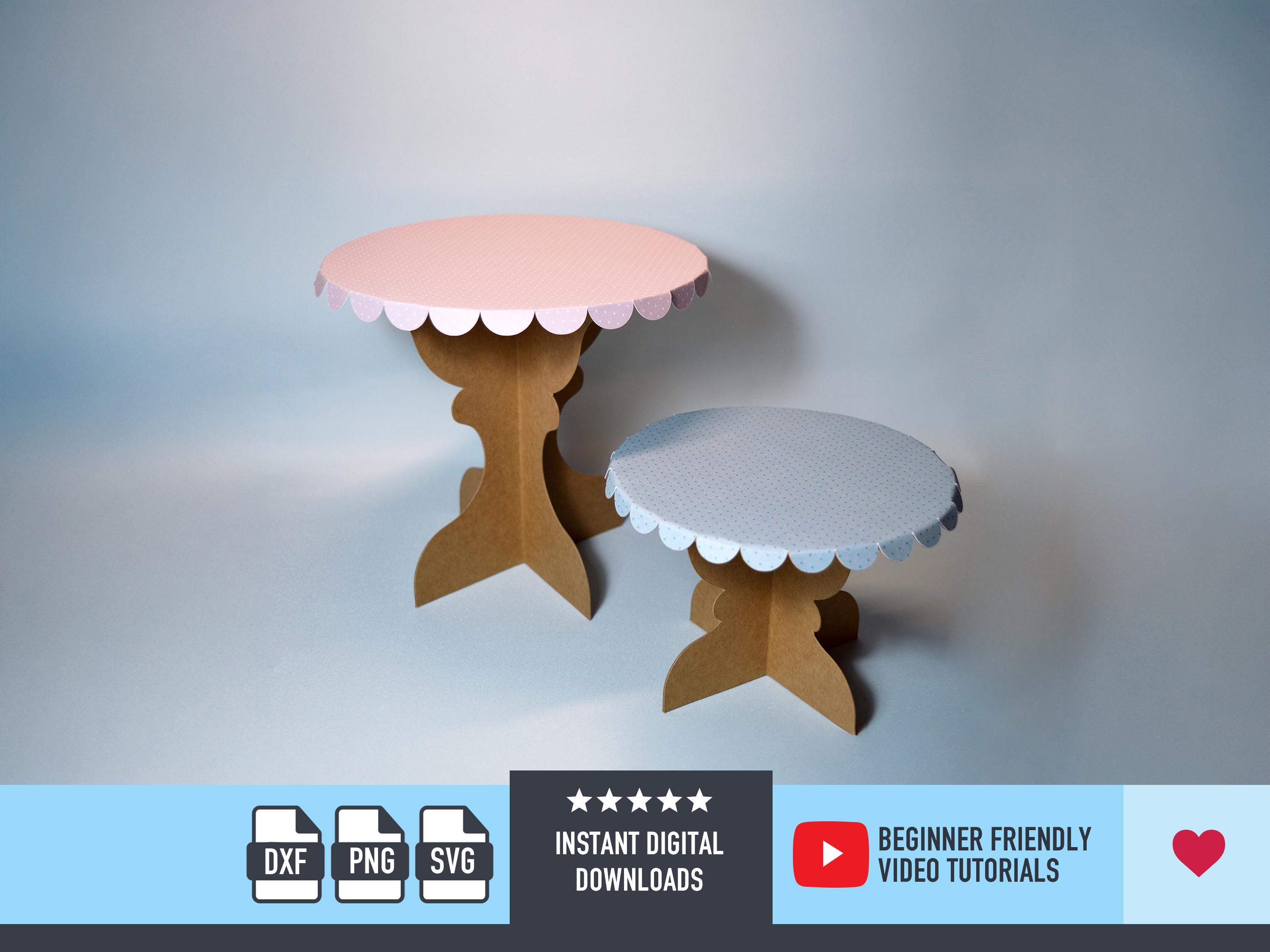 Cake Stand SVG File for Cricut and Silhouette Cake Stand SVG 3D SVG ...