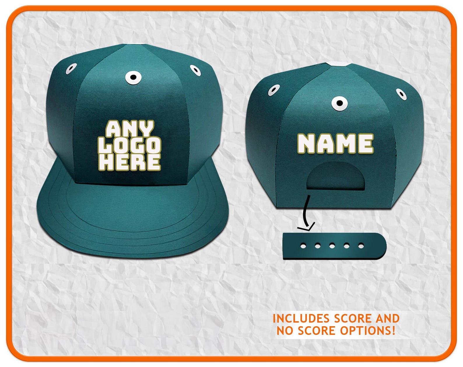 Baseball Cap Box SVG File 3D Gift Box Favour Box Favor SVG Template Dxf ...
