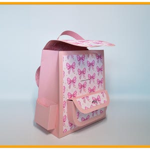 3D Backpack SVG File for Cricut and Silhouette Backpack Favour Box Svg ...