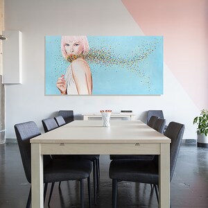 Loli - Original Art, Hand Made, Print on Canvas, Modern Paint, Pop Art ...