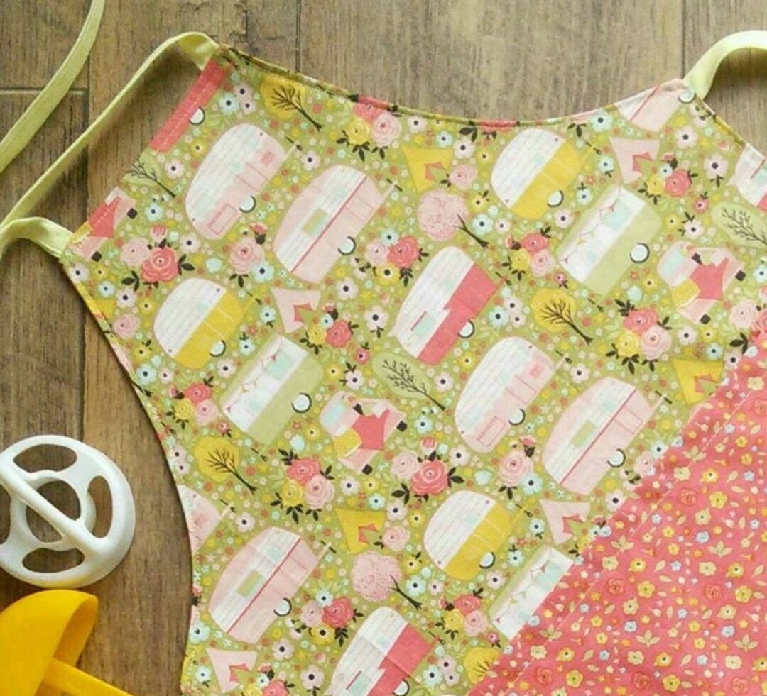 Lined Apron, CAMPING, Apron With Large Lined Pocket, 100% Cotton, 2-4 ...