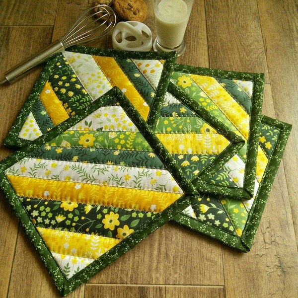 Patchwork Potholders - Etsy
