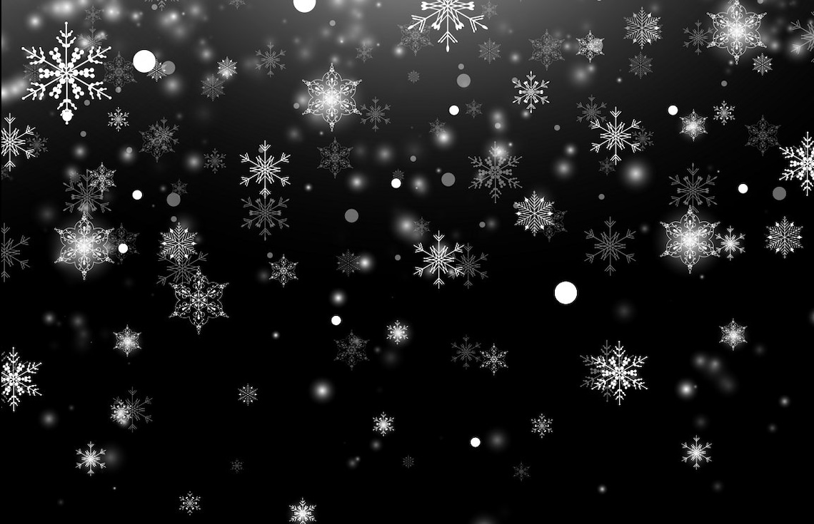Winter Background 2 Snow Overlays Christmas Backdrop Digital | Etsy