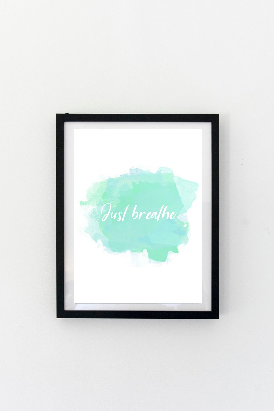 Just Breathe Print: Minimalist Watercolor Art (digital Download) - Etsy