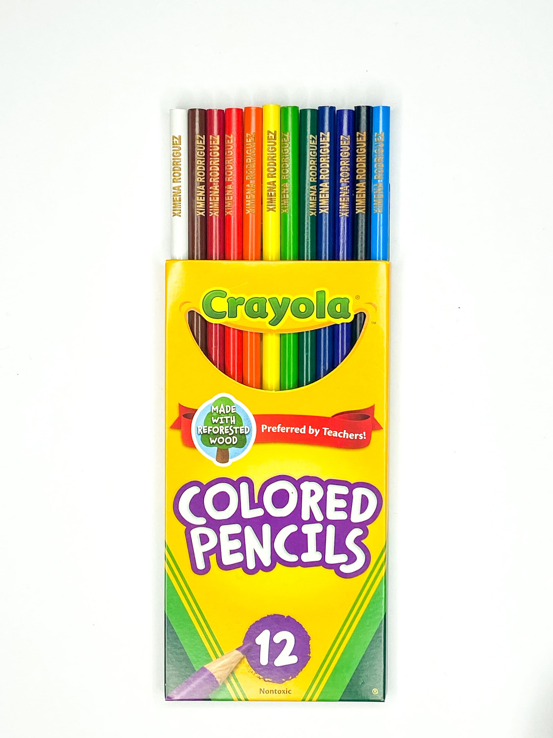 Engraved Personalized Colored Pencils Custom Engraved - Etsy