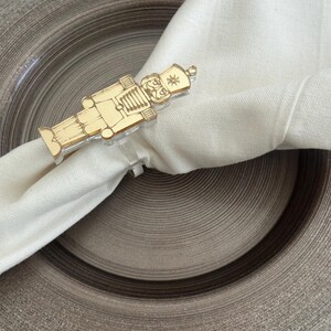 Gold Nutcracker Napkin Ring. Interchangeable Napkin Rings. Nutcracker ...