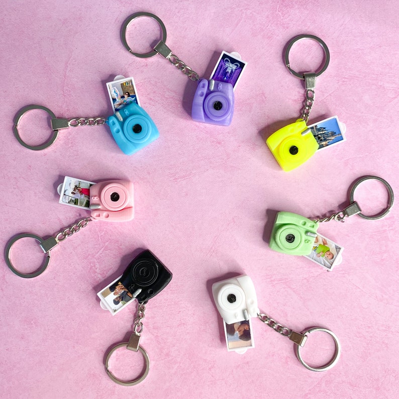 Mini Camera Keychain and Your Own Personalized Photo. Camera - Etsy