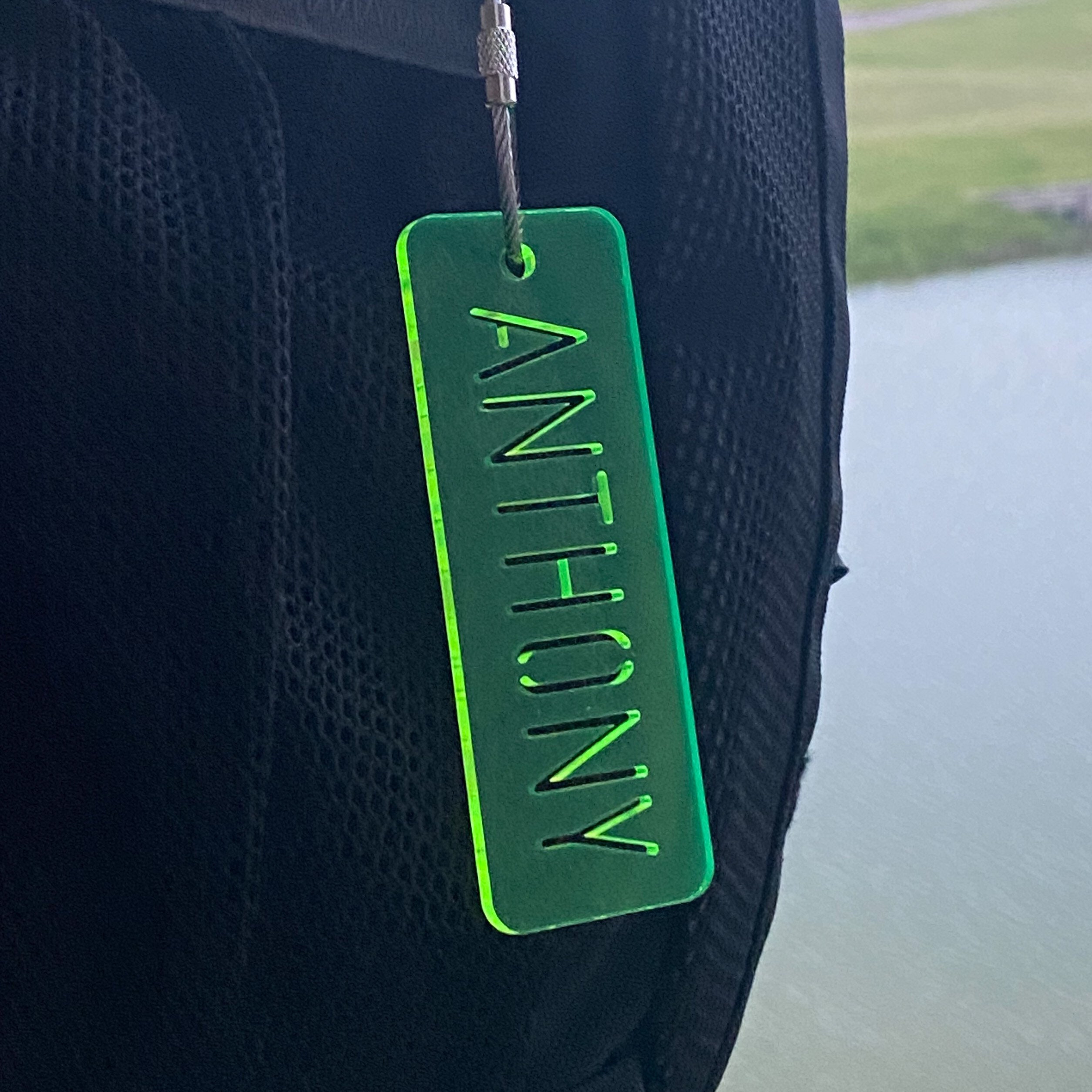 Back Pack Name Tag . Lunch Bag Tag . Luggage Tag . Keychain - Etsy