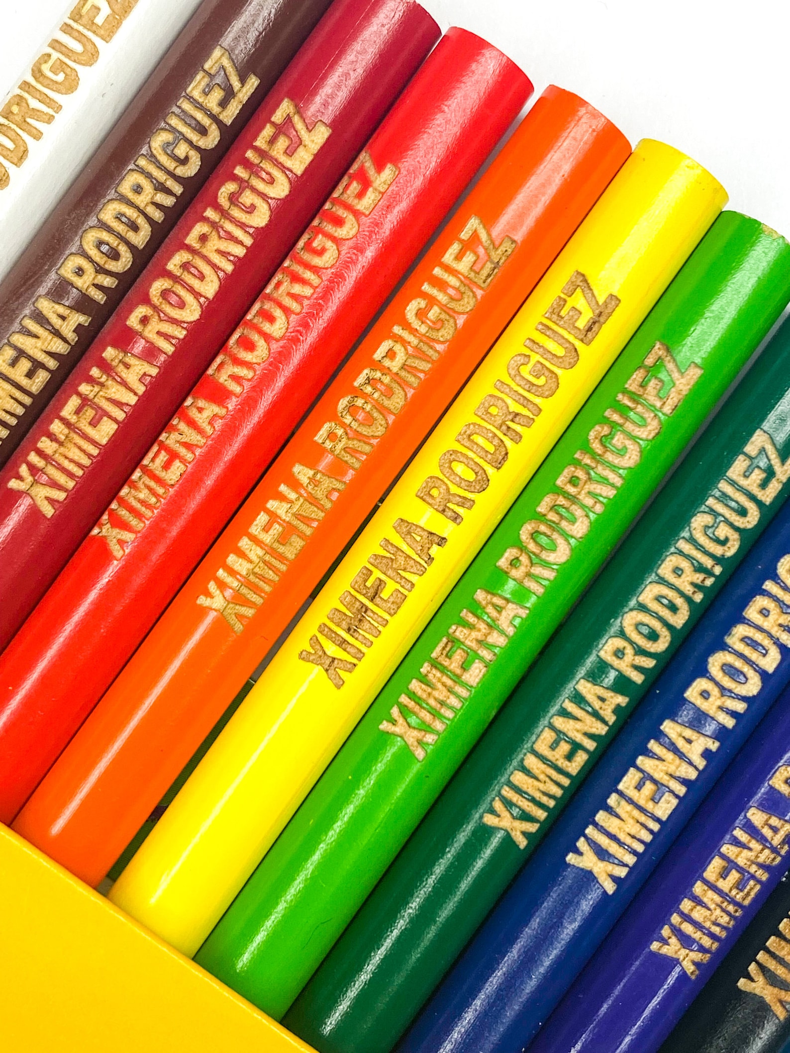 Engraved Personalized Colored Pencils Custom Engraved | Etsy