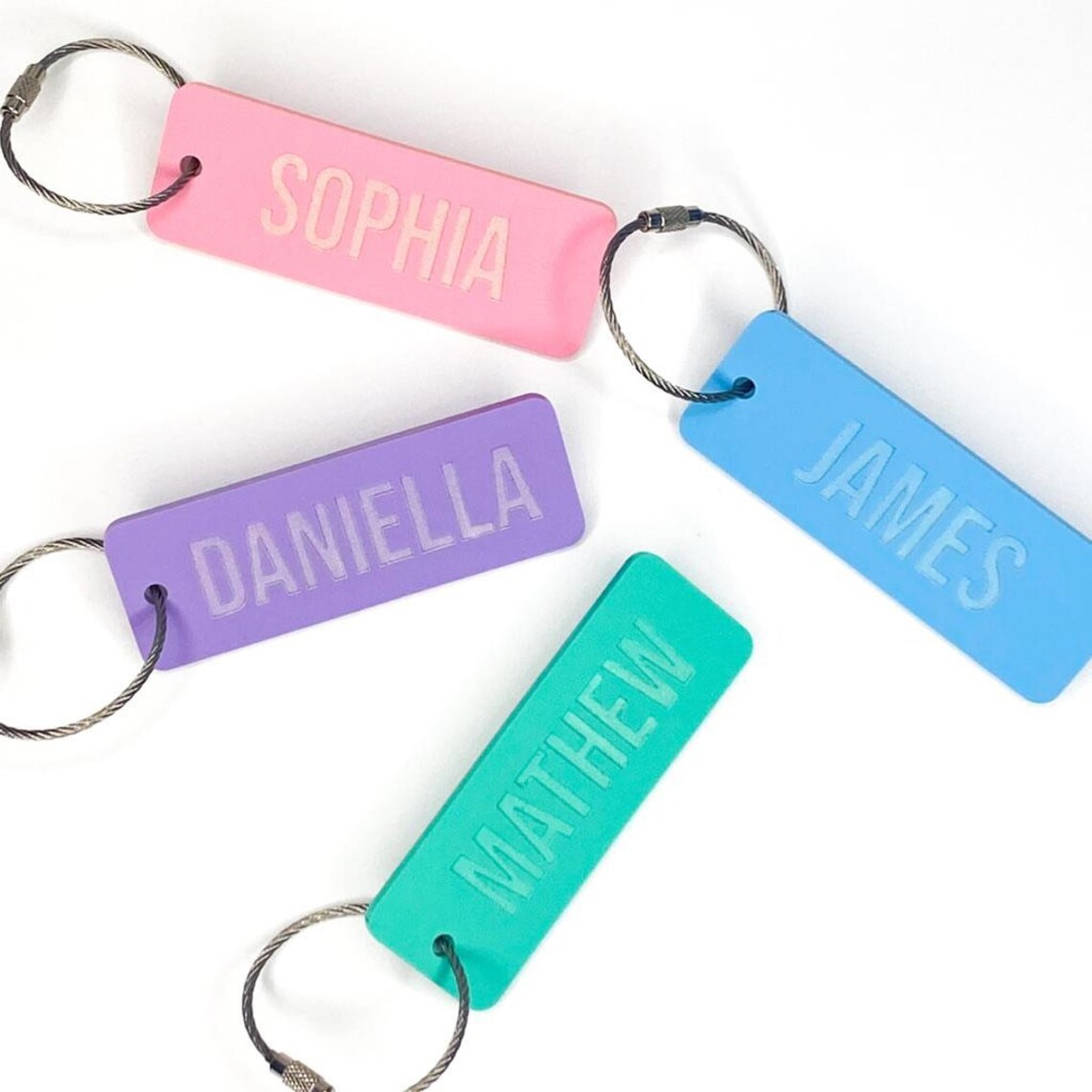 Back Pack Name Tag . Lunch Bag Tag . Luggage Tag . Keychain - Etsy