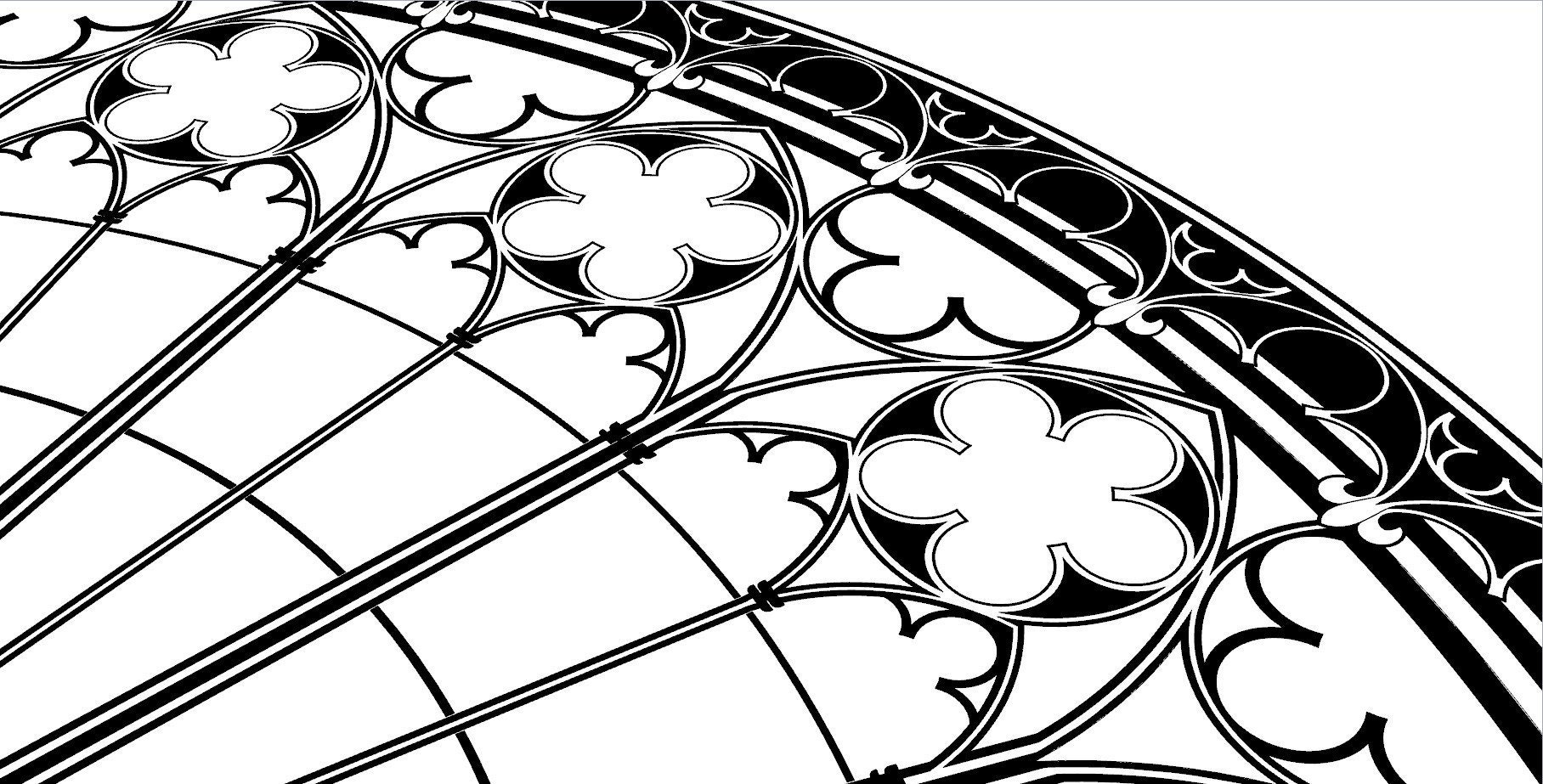 The Main Gothic Rose Window From Cathédrale Notre Dame De Strasbourg ...