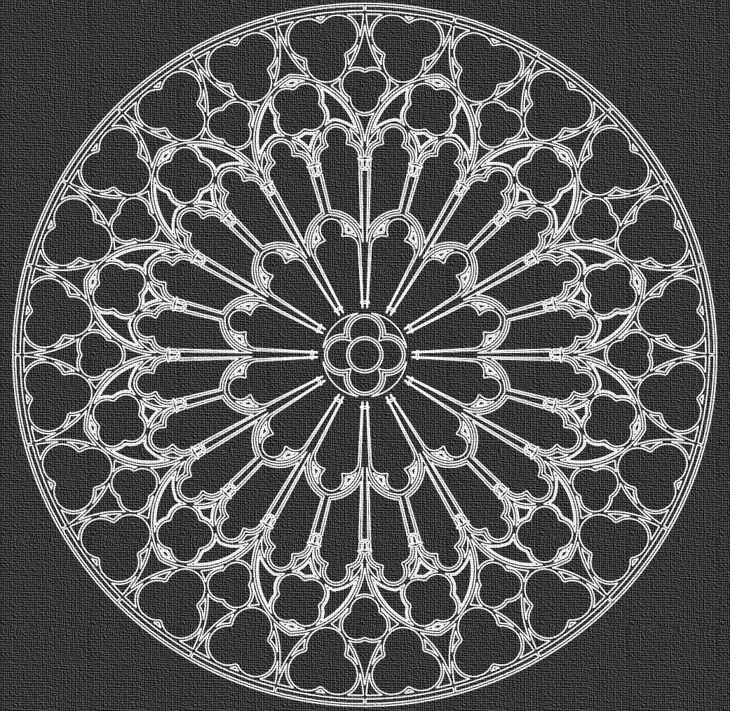 Rose Window Outline