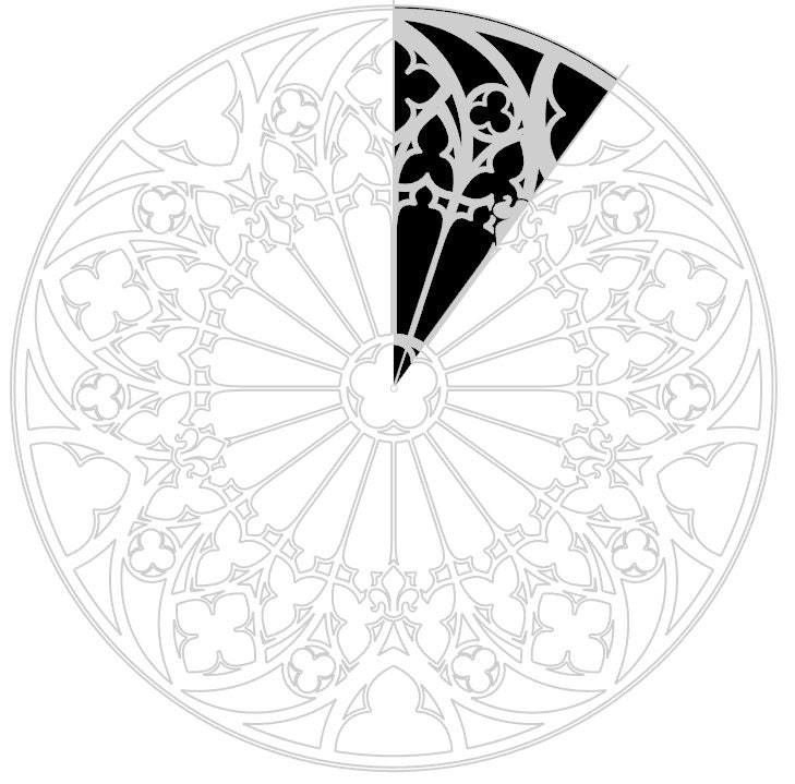 Rose Window in the South Gallery of the Gothic Church of St. Catherine ...