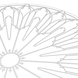 Gothic Rose Window for the New Century Made in a Traditional Way vector ...