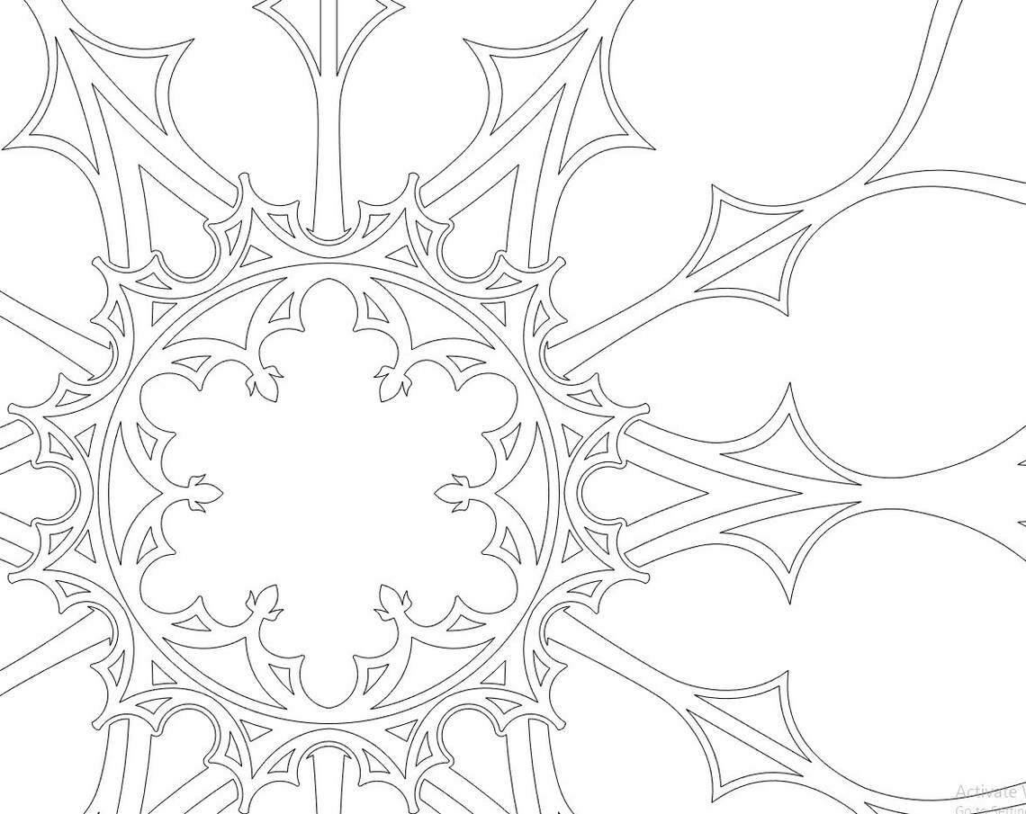 Gothic Flamboyant Style Rose Window in the South Facade of the Sens ...