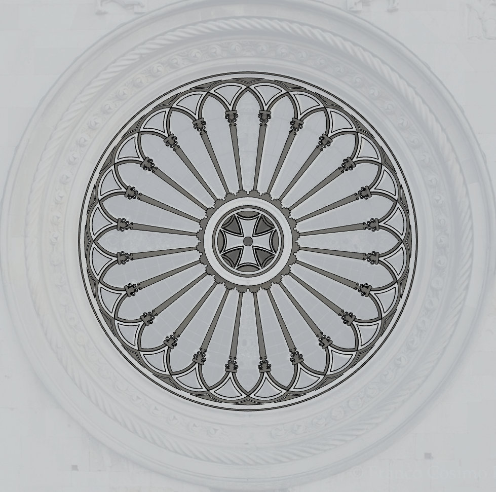 The Rose Window of Modena Cathedral, Italy. - Etsy