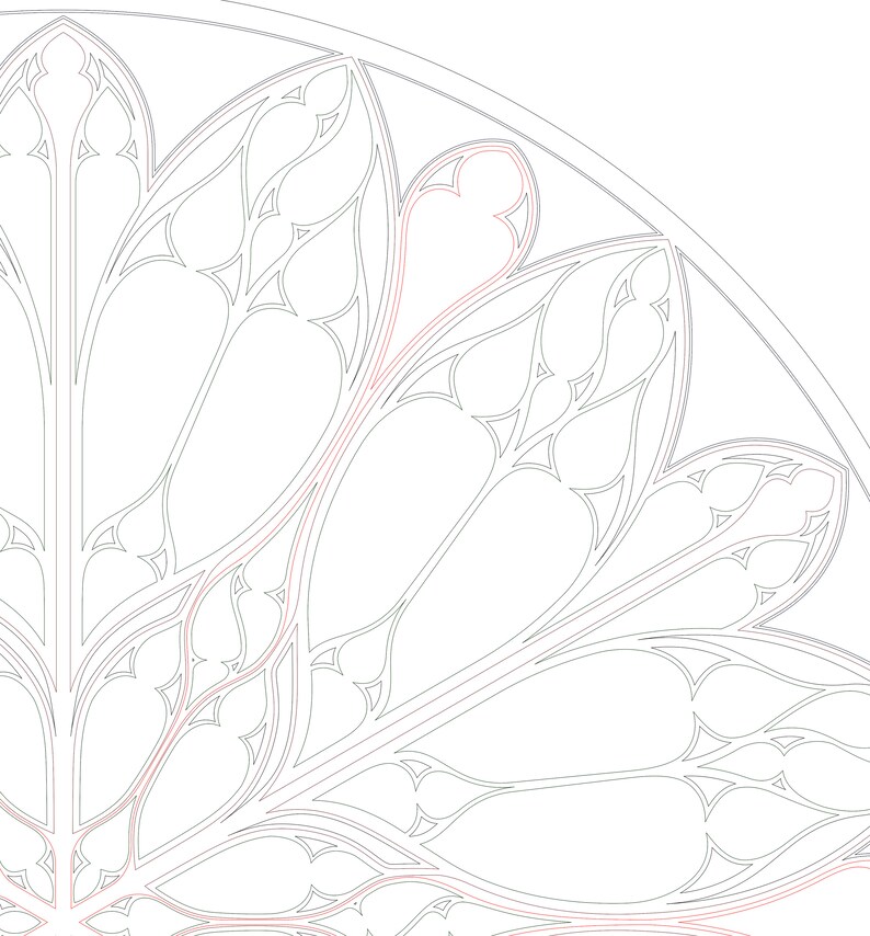 The Main Gothic Rose Window From Cathédrale Notre-dame D'amiens vector ...