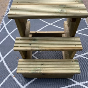 Hot Tub Steps/ Garden Steps / Wooden Steps / Handmade Steps / Home ...