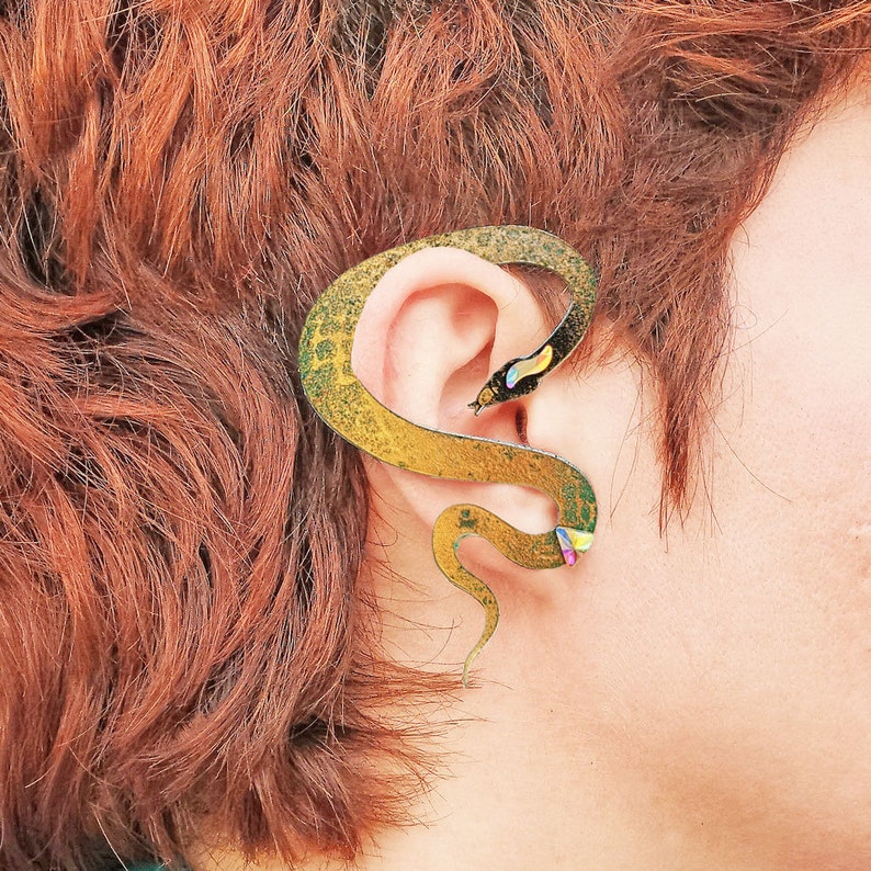Best Buddies 2020 - Snakes and Bat Ear Cuff - Animals Cuff Earrings ...